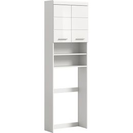 Welltime Waschmaschinenumbauschrank &raquo;SIENA, Breite 63cm, f&uuml;r Waschmaschine & Trockner, 2 T&uuml;ren, MDF-Front&laquo; TOPSELLER!, in verschiedenen Farben, 