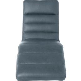 W.Schillig Relaxliege &raquo;daily dreams&laquo; Funktionsliege wahlweise mit Motor, Gestell Chrom, Breite 65 cm blau Longlife Xtra-Leder Z59: Glattleder mit 