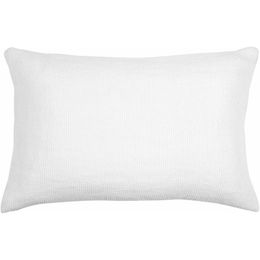 Pad Dekokissen &raquo;COLETTE&laquo; Made in Europe wei&szlig; Leinen B/L: 60cm x 40cm, 1 Stk.