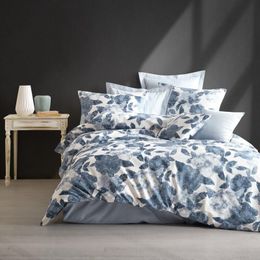Schiesser Wendebettw&auml;sche &raquo;Elisa aus weicher Baumwolle mit h&uuml;bschen Blumenmotiv&laquo; 2 Stk. Made in Green blau Renforc&eacute;, Obermaterial: 100% Baumwolle B/L: 135cm x 