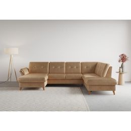 Sit & More sit&more Wohnlandschaft &raquo;G&ouml;teborg&laquo; inkl. Sitztiefenverstellung, wahlweise mit Bettfunktion & Bettkasten braun B/H/T: 327cm x 90cm x 226cm, Luxus-