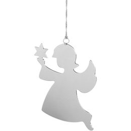 Fink Engelfigur &raquo;Dekoh&auml;nger, HOLYWORKER&laquo; Deko-Engel, Weihnachtsdeko aus Edelstahl, poliert, H&ouml;he ca. 21 cm silber Edelstahl B/H/T: 20cm x 21cm