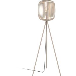 Eglo Stehlampe &raquo;Stehleuchte ROMAZZINA, exkl. E27, Stahl, Stehlampe&laquo; E27 Stativ Standleuchte, Dreibein, 140,5x32,5cm, Wohnzimmerlampe beige 1, &Oslash; 32,5cm