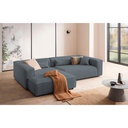 LeGer Home by Lena Gercke Ecksofa &raquo;PIARA XXL Cord, Big-Sofa, L-Form&laquo; wahlweise Ottomane rechts/links, Kedernaht, extra tiefe Sitzfl&auml;che grau 100% 