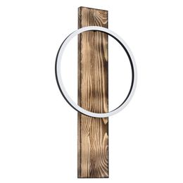 Eglo Wandleuchte &raquo;BOYAL Wandlampe, Stahl, Holz, Kunststoff, IP20, Wohnzimmerlampe, Lampe&laquo; LED-Modul 1 Stk. Warmwei&szlig; Vintage, Rustikal, Wandstrahler 