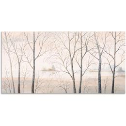 Artland Wandbild &raquo;Seeufer am Wald I&laquo; Gew&auml;sser 1 Stk. tlg. als Alubild, Leinwandbild in verschied. Gr&ouml;&szlig;en beige B/H/T: 100cm x 50cm, Alu-Dibond-Druck Gew&auml;sser,