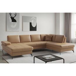 Sit & More sit&more Wohnlandschaft &raquo;Morris Jubi, Breite 300 cm&laquo; mit Armteilfunktion, optional mit Schlaffunktion B/H/T: 300cm x 83cm x 202cm, NaturLEDER , 