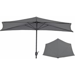 Garden Pleasure Sonnenschirm &raquo;Wandschirm&laquo; einklappbar grau Einheitsgr&ouml;&szlig;e