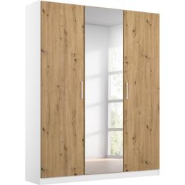 Rauch Dreht&uuml;renschrank &raquo;Kleiderschrank Schrank Garderobe W&auml;scheschrank COSMO&laquo; mit zus&auml;tzlichen Einlegeb&ouml;den, Metallgriffe in Wei&szlig; MADE IN GERMANY wei&szlig;