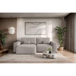 OTTO home Ecksofa &raquo;MATTS Schlafsofa mit Bettkasten, Ma&szlig;e B/T/H: 265/159/89 cm&laquo; L-Form mit Recamiere rechts oder links, hoher Sitzkomfort beige 100% 