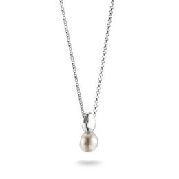 Thomas Sabo Damen Thomas Sabo Kette mit Anh&auml;nger &raquo;Bold Elegance Kette Perle&laquo; mit S&uuml;&szlig;wasserzuchtperle wei&szlig; 45, Perlen Silber 925 (recycelt), B: 9mm