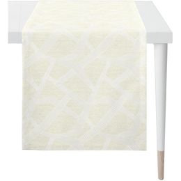 Apelt Tischl&auml;ufer &raquo;Domino&laquo; beige Polyester, Viskose B/L: 140cm x 44cm, 1 Stk., rechteckig