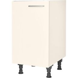 Nobilia Sp&uuml;lenschrank &raquo;"Touch", Ausrichtung w&auml;hlbar, vormontiert, in den Breiten&laquo; 45 und 60 cm, mit h&ouml;henverstellbaren Sockelf&uuml;&szlig;en wei&szlig; B/H/T: 45cm x 