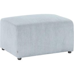 OTTO home Hocker &raquo;Alesund&laquo; als Einzelteil oder Teil des Modulsofas blau Cord (100% Polyester);Filzoptik (100% Polyester) B/H/T: 60cm x 47cm x 80cm, 