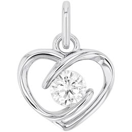 Amor Herzanh&auml;nger &raquo;2039040&laquo; mit Zirkonia (synth.) silber Silber 925 (Sterlingsilber), 0,9 g