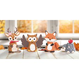 buttinette Bastel-Set "Tontopffiguren Waldtiere", 4 St&uuml;ck