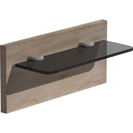 Wiemann Ablageelement &raquo;Meran&laquo; wahlweise mit LED-Beleuchtung beige Glas, Holzwerkstoff B/H/T: 60cm x 20cm x 12cm, Ohne LED-Beleuchtung