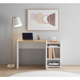 Home Affaire Schreibtisch &raquo;CiTY/GiRON&laquo; moderner Computertisch, wohnliches Home Office, Breite 80 oder 143 cm wei&szlig; B/H/T: 75cm x 76,2cm x 60cm