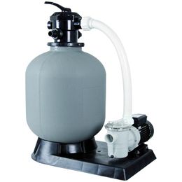 Infinite Spa Sandfilteranlage &raquo;Poolmax TP75 und Sandfilter&laquo; 500 - 9 m3/h, Mehrwegeventil, Manometer, Basis zur Montage grau Kunststoff, Stahl B/H/L: 85cm x 82cm x 