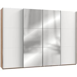 wimex Schwebet&uuml;renschrank &raquo;Level by fresh to go&laquo; mit Synchron&ouml;ffnung wei&szlig; B/H/T: 300cm x 216cm x 65cm, T&uuml;ren: 4 Stk.