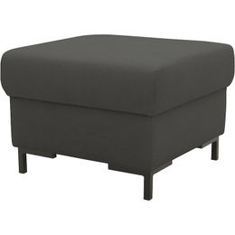 Home Affaire Polsterhocker &raquo;Jamie 2&laquo; auch in Cord, passend zur Serie, B/T/H: 54/54/45 cm grau 100% Polyester B/H/T: 54cm x 45cm x 54cm, Luxus-
