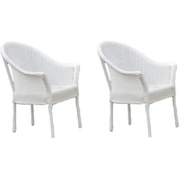 Merxx Gartensessel &raquo;Bamberg&laquo; Set, 2 Stk. tlg. Kunststoffgeflecht B/H/T: 67cm x 83cm x 69cm