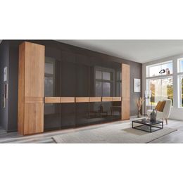 Wiemann Kleiderschrank &raquo;Cardiff, Massivholzt&uuml;ren in Kombination mit Glas- oder Spiegelt&uuml;ren&laquo; 4 Breiten, 2 H&ouml;hen 216/236cm ausw&auml;hlbar, hochwertiges 