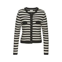 Lascana Strickjacke in schwarz-wei&szlig; gestreift | Gr.: 32/34