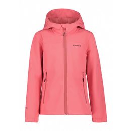Icepeak M&auml;dchen Softshelljacke &raquo;Icepeak KOBRYN JR&laquo; mit Kapuze mit Kapuze, gerader Abschluss, atmungsaktiv, wasserabweisend pink 164
