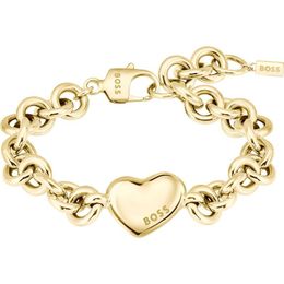 BOSS Damen BOSS Armkette &raquo;HONEY LOVE&laquo; gold 19cm, Edelstahl