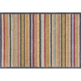 Fu&szlig;matte &raquo;Muted Stripe&laquo; rechteckig 9 mm H&ouml;he bunt Obermaterial: 85% Baumwolle, 15% Viskose B : 60cm 1 Stk., 9mm, L: 85cm