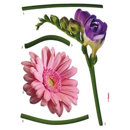 Komar Wandtattoo &raquo;Fiore - Gr&ouml;&szlig;e 50 x 70 cm&laquo; selbstklebend, Wandsticker bunt Folie B/H/T: 50cm x 70cm, Blumen