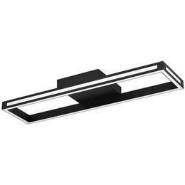 Eglo Deckenleuchte &raquo;SALVILANAS-Z&laquo; LED-Modul 1 Stk. warmwei&szlig; - kaltwei&szlig; App und Sprachsteuerung Alexa, dimmbar, Metall Deckenlampe schwarz schwarz-wei&szlig;