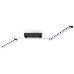 Paco Home Deckenleuchte &raquo;DAVE&laquo; Warmwei&szlig; schwarz H: 10,4cm