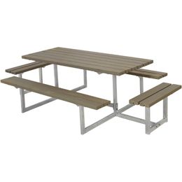 Plus Garten-Essgruppe &raquo;&raquo;Basic&laquo; Kombim&ouml;bel + Anbau&laquo; 1 Stk. tlg. 260x160x73/45 cm grau B/H/T: 160cm x 73cm x 260cm