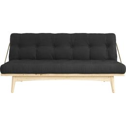 Karup Design Schlafsofa &raquo;Folk&laquo; aus massiven Kiefernholz, inkl. Futonmatratze grau 80% Baumwolle + 20% polyester B/H/T: 190cm x 90cm x 130cm, Gestell: Natur