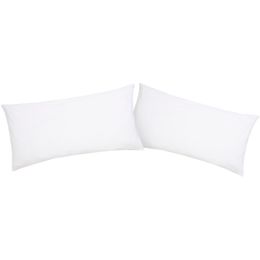 OTTO home Kissenbez&uuml;ge &raquo;Cremona2 100% Baumwoll-Jersey mit Rei&szlig;verschluss&laquo; Kissenh&uuml;lle in diversen Gr&ouml;&szlig;en wei&szlig; Jersey, Obermaterial: 100% Baumwolle B/L
