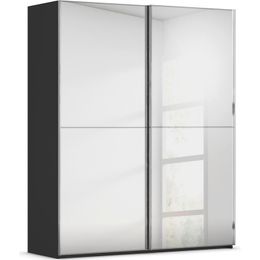 Rauch Schwebet&uuml;renschrank &raquo;Kleiderschrank Schrank Garderobe Schlafzimmerschrank SCALE-DUO&laquo; edle zweigeteilte T&uuml;ren Spiegelfront und 3 Zierleisten MADE
