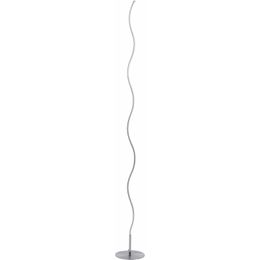 JUST LIGHT Stehlampe &raquo;WAVE&laquo; LED-Board 1 Stk. Warmwei&szlig; Fu&szlig;schalter grau 1, &Oslash; 14cm H: 120cm, 1 Stk.
