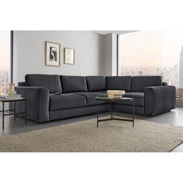 Home Affaire Ecksofa &raquo;Bloomfield, Breite 304cm, Mega Polsterecke mit viel Platz, L-Form&laquo; extra tiefe Sitzfl&auml;che, wahlweise mit Sitztiefenverstellung 