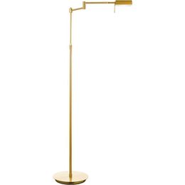 HELL h&ouml;llisch gutes Licht LED Stehlampe &raquo;GRAZ&laquo; LED-Modul 1 Stk. Warmwei&szlig; Tastdimmer, in der H&ouml;he einstellbar gold 1, H: 100cm, 1 Stk.