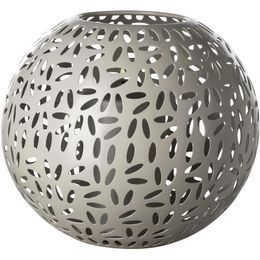 Fink Windlicht &raquo;DARIA&laquo; Kerzenhalter aus Eisen, pulverbeschichtet, mit Cut-Outs grau Eisen B/H/T: 20cm