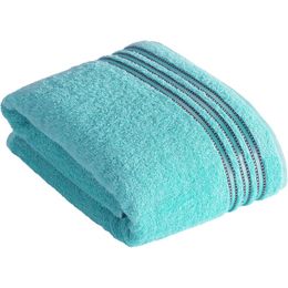 Vossen Saunatuch &raquo;Cult de Luxe&laquo; mit Glanzbord&uuml;re blau Walkfrottee, Obermaterial: 100% Baumwolle B/L: 100cmx150cm, 1 Stk., Walkfrottee
