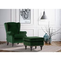 GUTMANN FACTORY Hocker bunt 100% Polyester B/H/T: 55cm x 44cm, Flachgewebe