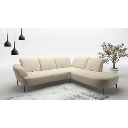 Sit & More sit&more Ecksofa &raquo;Dance, L-Form, inkl. Sitztiefenverstellung&laquo; inkl. Click&Seat, optional mit Kopfteilverstellung beige 100% Polyester B/H/T: 302cm x 