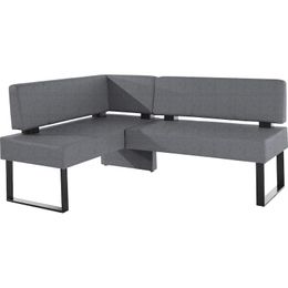 OTTO home Eckbank &raquo;Oliver mit Metallgestell, K&uuml;chenbank&laquo; verschiedene Bez&uuml;ge Cord Esszimmerbank OTTOs Choice grau Holzwerkstoff, Massivholz, Polyester