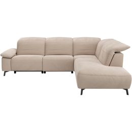 Musterring Ecksofa &raquo;MR 370, intelligenter Komfort im modernen Design&laquo; Optionale Relaxfunktion, flexible Kopfteile & klappbare Armlehnen 94% Polyester, 6% Nylon B