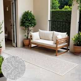 Hanse Home Outdoorteppich &raquo;Rosel Wendeteppich&laquo; rechteckig 5 mm H&ouml;he In und Outdoor, Flachgewebe, wetterfest, pflegeleicht, robust grau Polypropylen B 