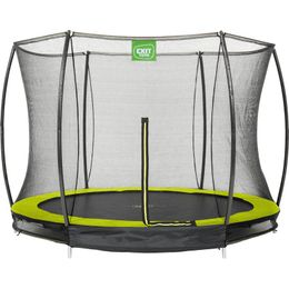 EXIT Gartentrampolin &raquo;Silhouette Ground&laquo; &Oslash; 305 cm mit Sicherheitsnetz gr&uuml;n B/L/T: 244cm