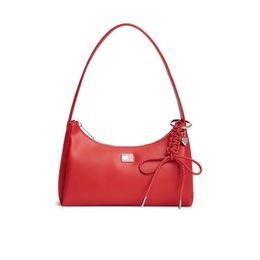 Tommy Jeans Damen Schultertasche &raquo;TJW CITY CHARM SHOULDER BAG&laquo; Damen Schultertasche, Henkeltasche mit farbigem Schmuckelement B/H/T: 26cm x 16,5cm x 